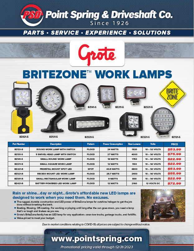 Specials | Point Spring & Driveshaft Co.