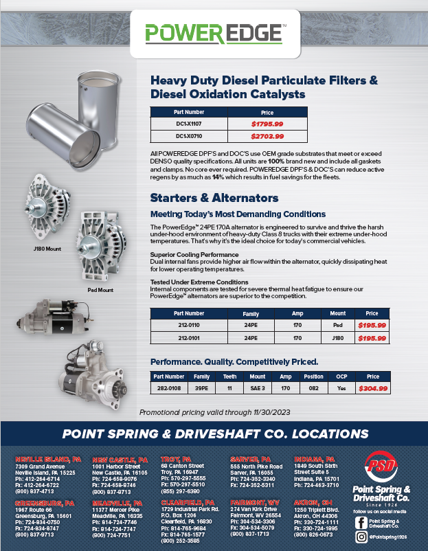 Specials | Point Spring & Driveshaft Co.