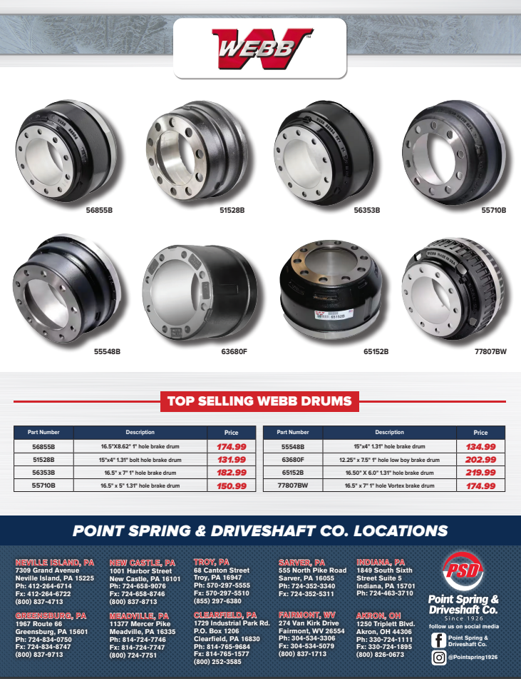 Specials | Point Spring & Driveshaft Co.